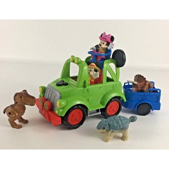 Just Play | Toys | Disney Junior Mickey Mouse Dino Safari Rover Jeep ...